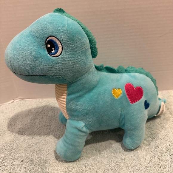 walgreens | Toys | Walgreens Plush Dinosaur Hearts Sewn Eyes Soft Blue ...